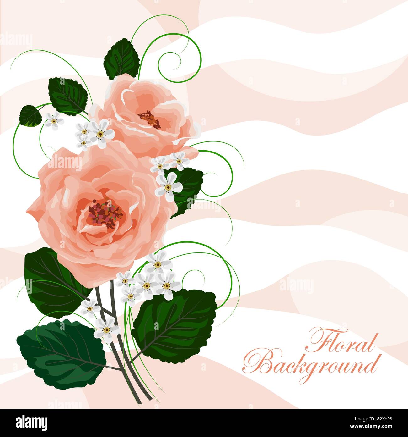 Floral vector background Stock Vector Image & Art - Alamy