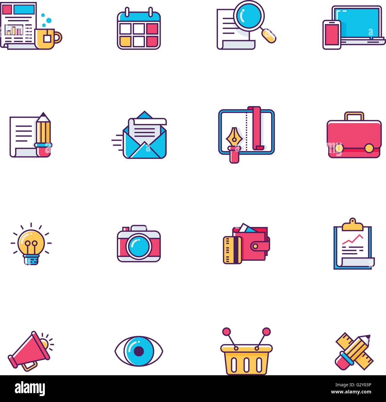 Ruler linear icon hi-res stock photography and images - Alamy