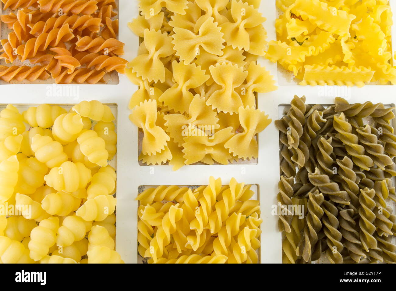 Collection various uncooked pasta hi-res stock photography and images ...
