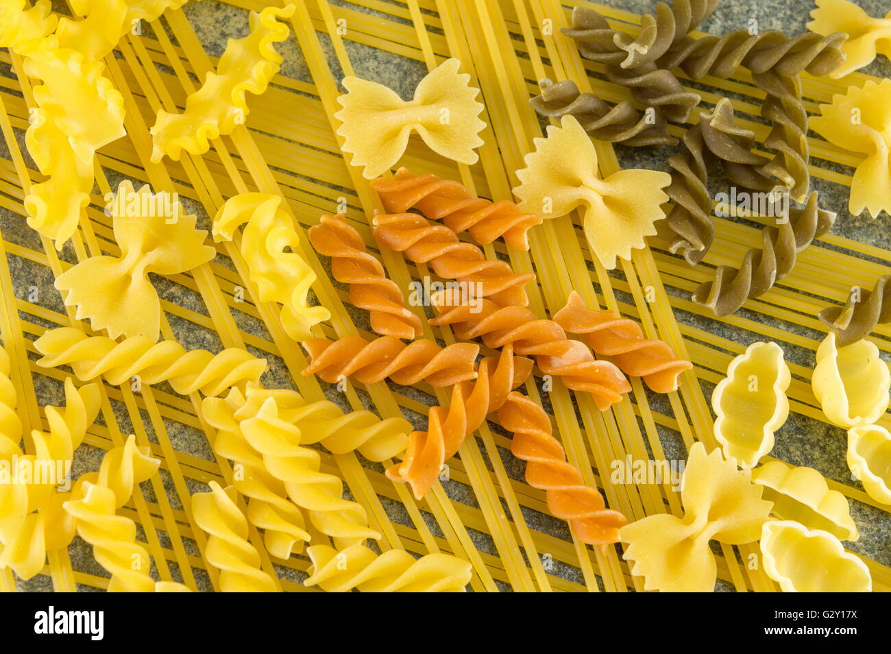 Collection various uncooked pasta hi-res stock photography and images ...