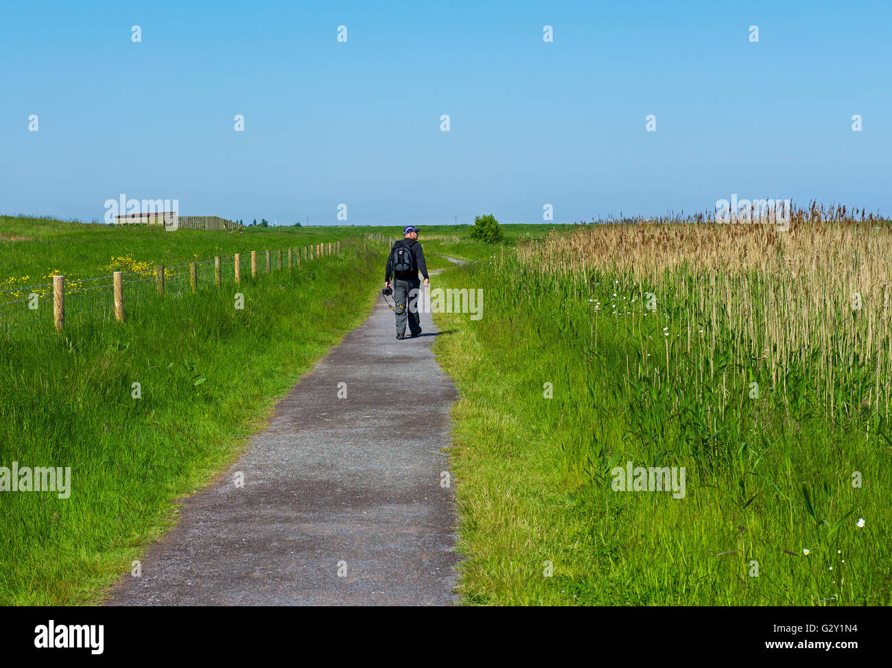 RSPB nature reserve, Frampton Marsh, Lincolnshire, England UK Stock ...