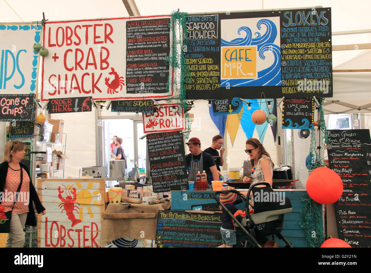 Cafe Mor Seafood, Food Hall, Hay Festival 2016, Hay-on-Wye ...