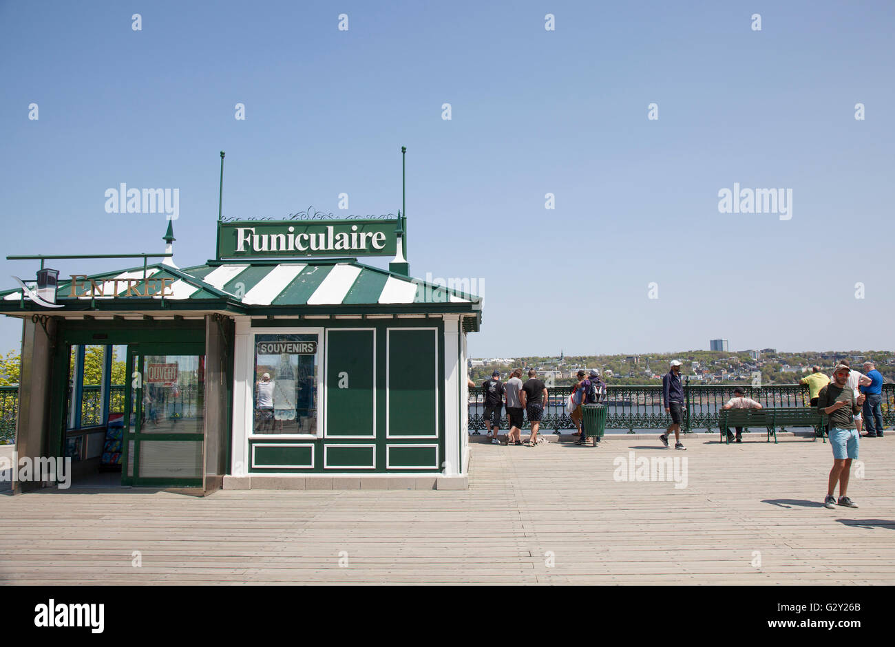 QUEBEC CITY - MAY 23, 2016: The Old Quebec Funicular (French ...