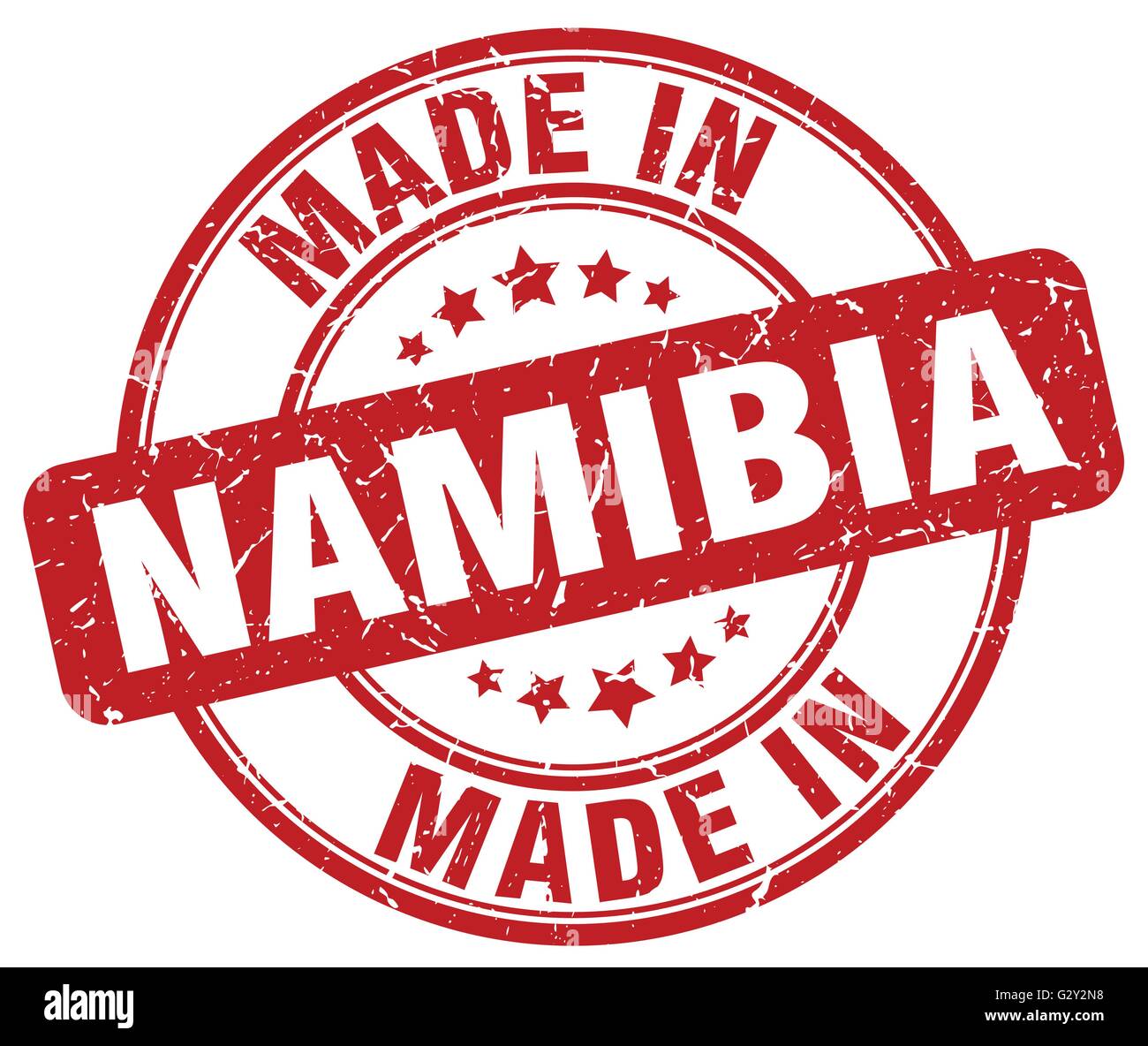 made in Namibia red grunge round stamp Stock Vector Image & Art - Alamy