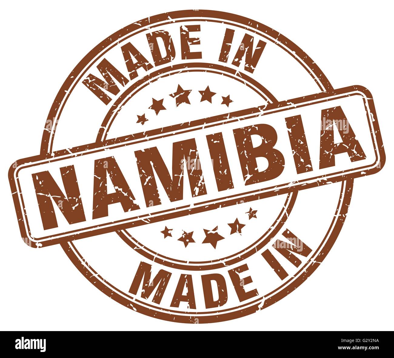 made in Namibia brown grunge round stamp Stock Vector Image & Art - Alamy