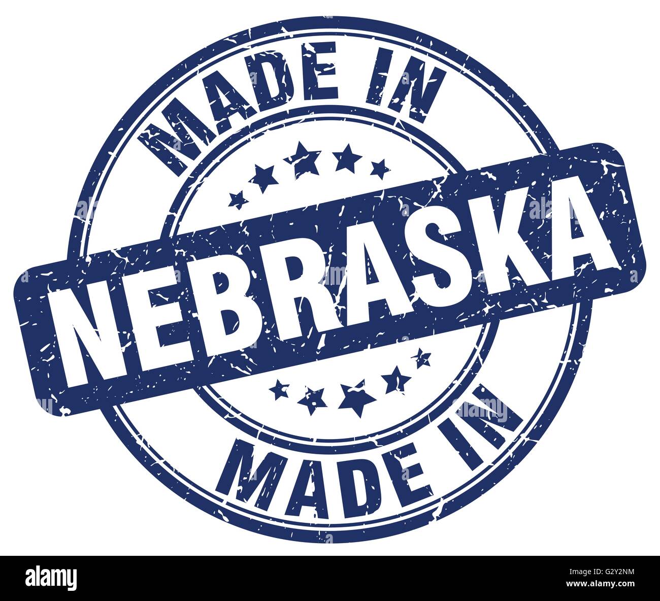 made in Nebraska blue grunge round stamp Stock Vector Image & Art - Alamy