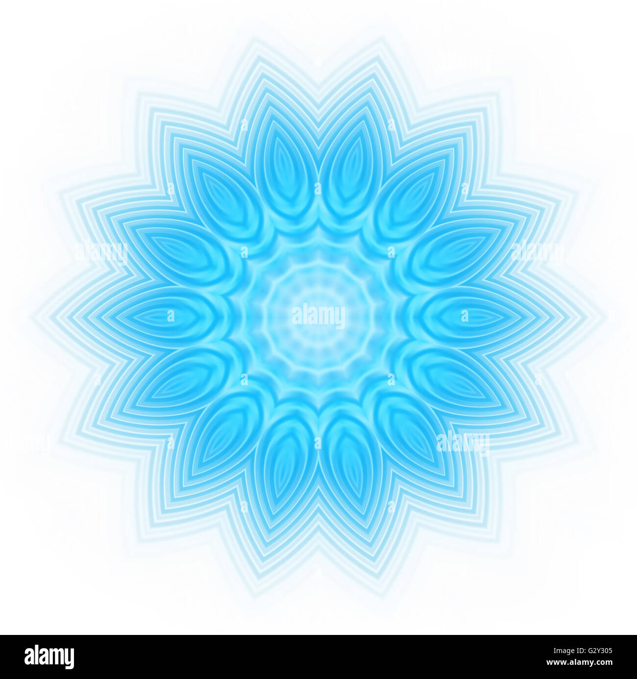 White background with abstract blue radial shape Stock Photo - Alamy