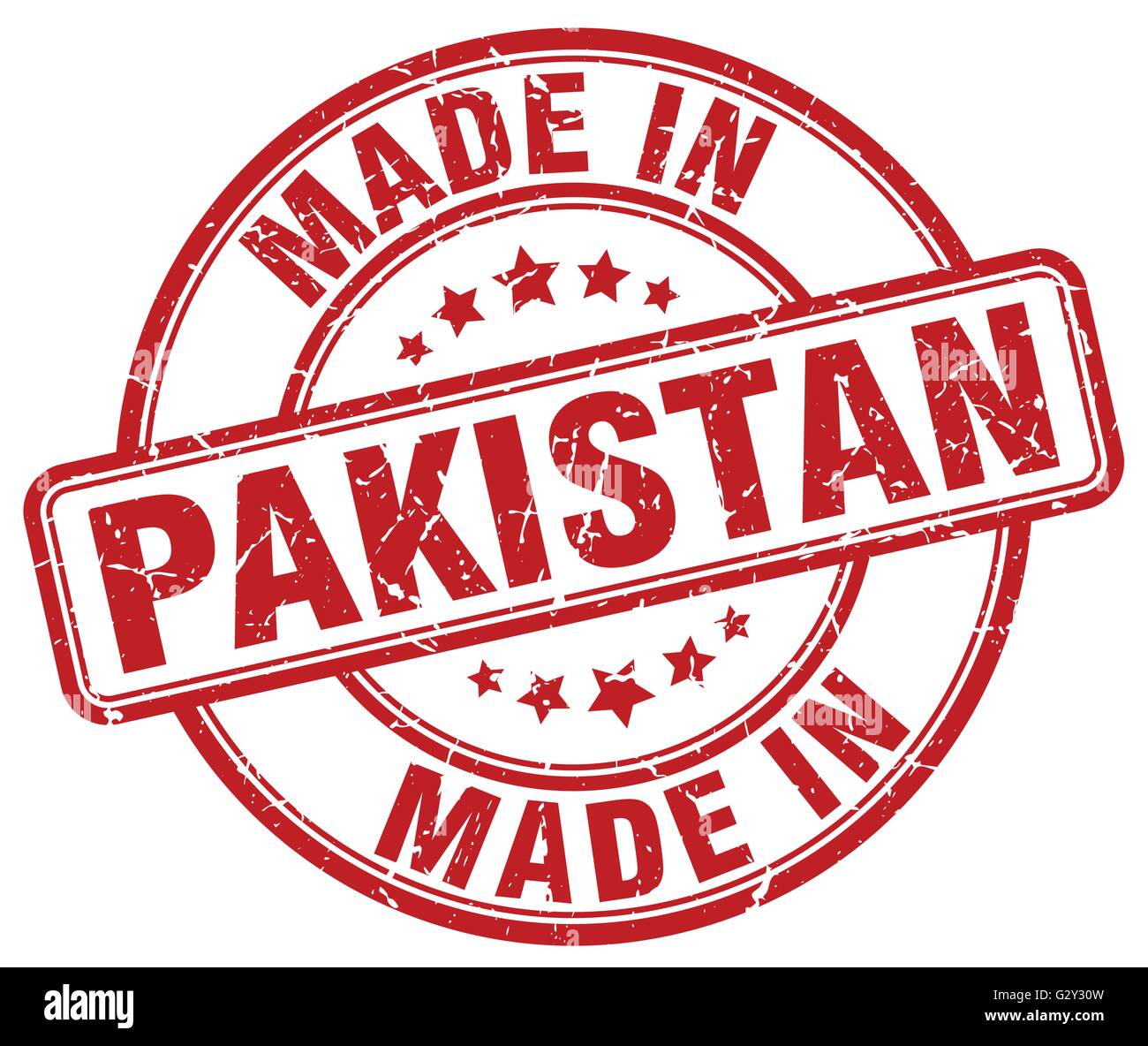 Made in pakistan grunge red hi-res stock photography and images - Alamy