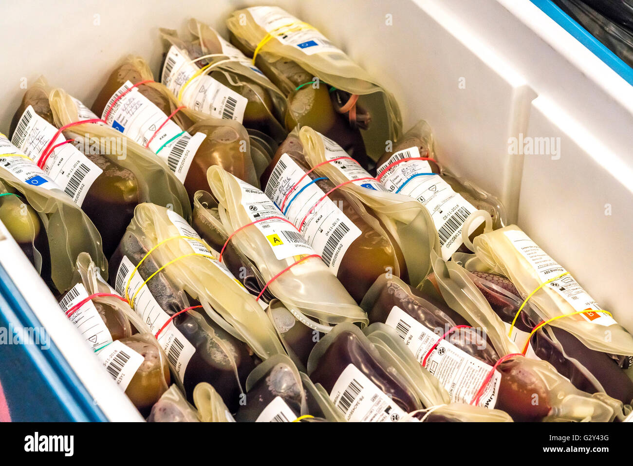 Blood sample storage laboratory hi-res stock photography and images - Alamy