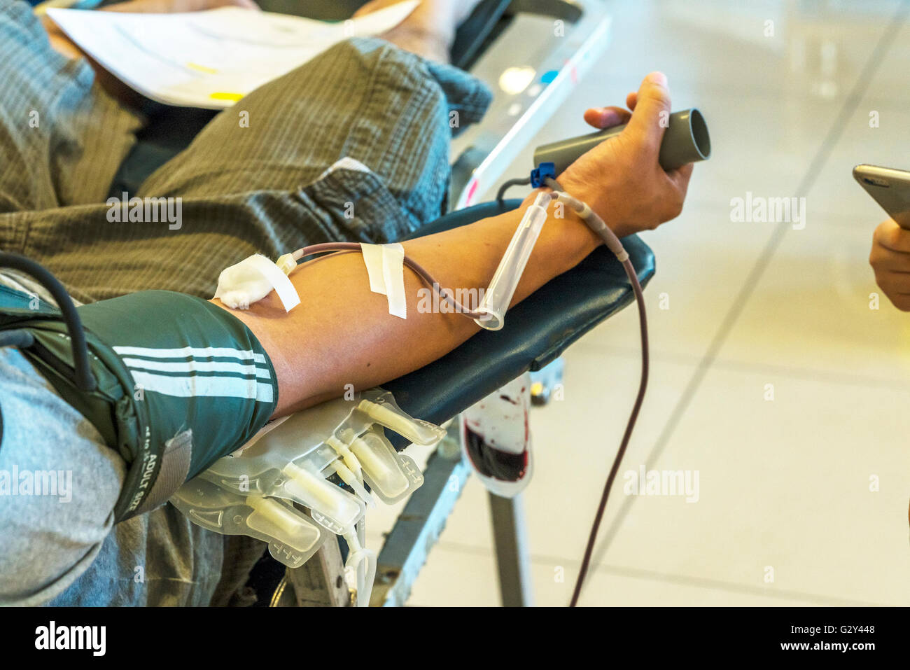 Blood donation process hi-res stock photography and images - Alamy