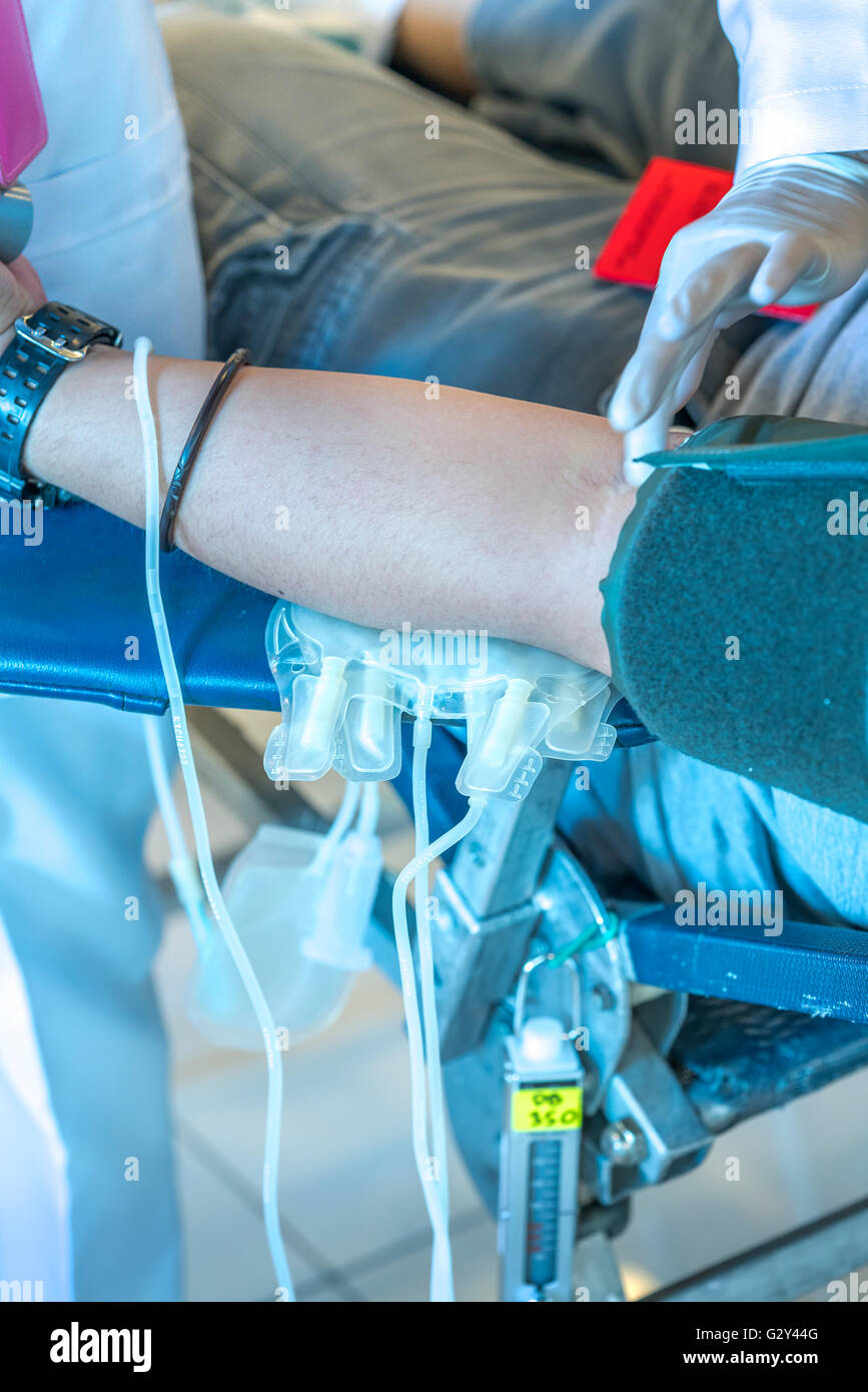 Blood donation process hi-res stock photography and images - Alamy