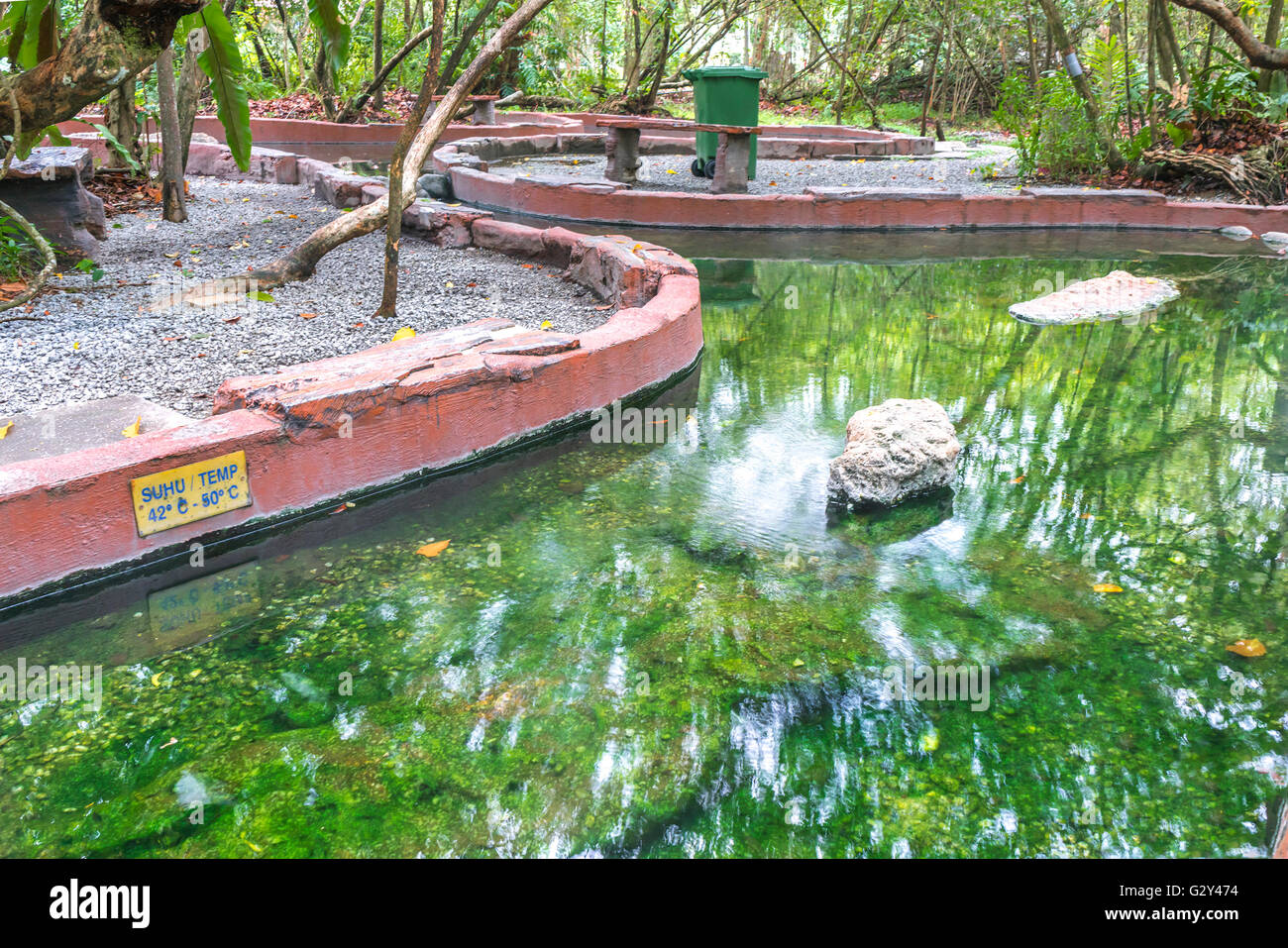 Felda Hot Spring at Sg Klah, Perak, Malaysia Stock Photo - Alamy