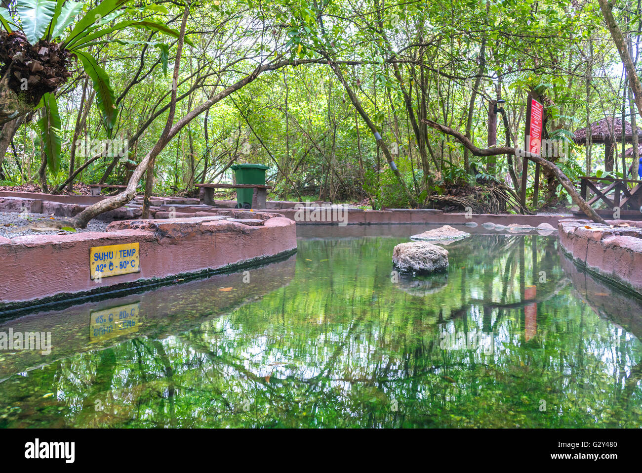 Felda Hot Spring at Sg Klah, Perak, Malaysia Stock Photo - Alamy