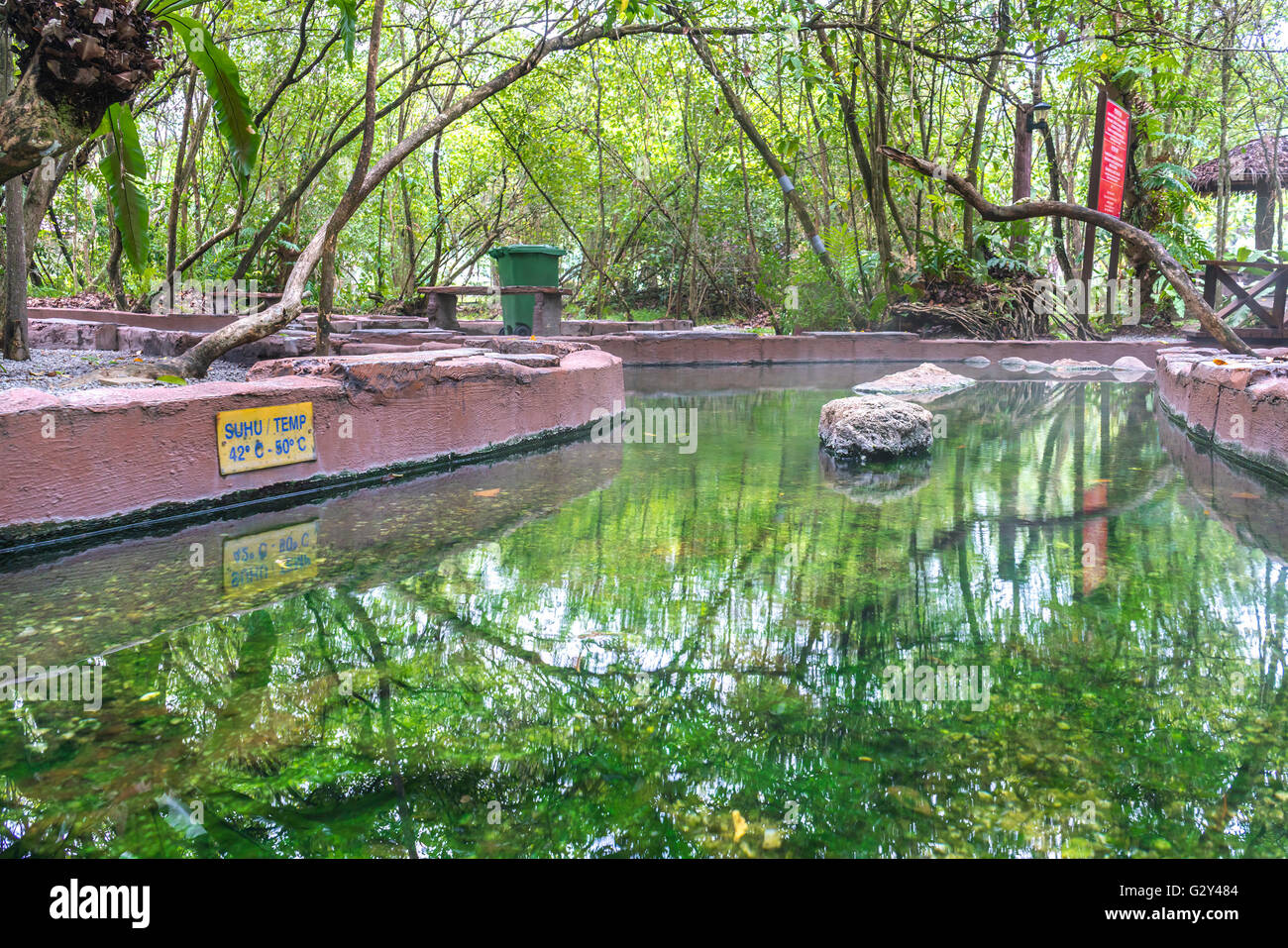Felda Hot Spring at Sg Klah, Perak, Malaysia Stock Photo - Alamy