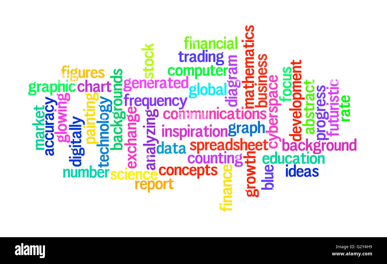 Language of finance concept Stock Photo - Alamy