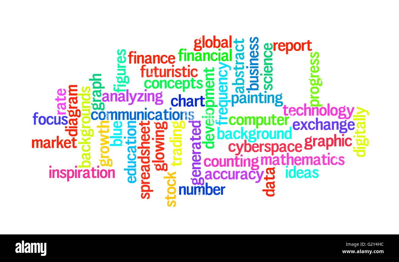 Language of finance concept Stock Photo - Alamy