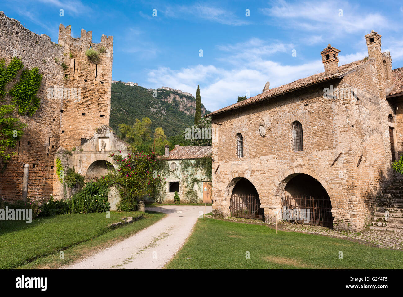 Ruins of the medieval village, Gardens of Ninfa, Cisterna di Latina ...