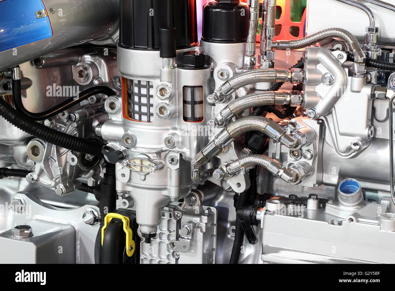 truck engine detail Stock Photo - Alamy