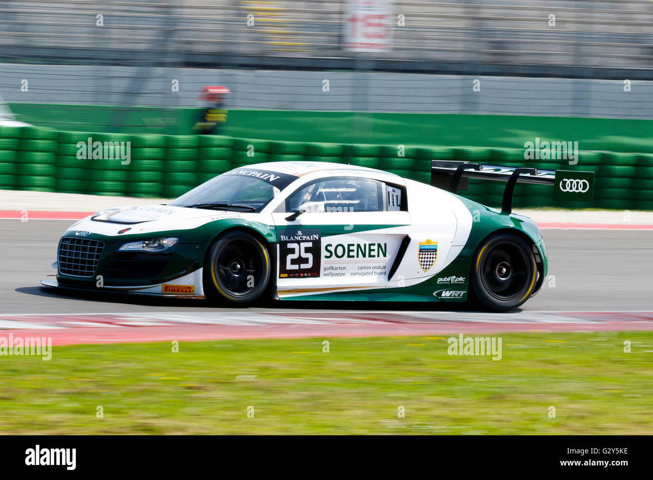 Misano Adriatico, Italy - April 10, 2016: Audi R8 LMS Ultra of WRT Team ...