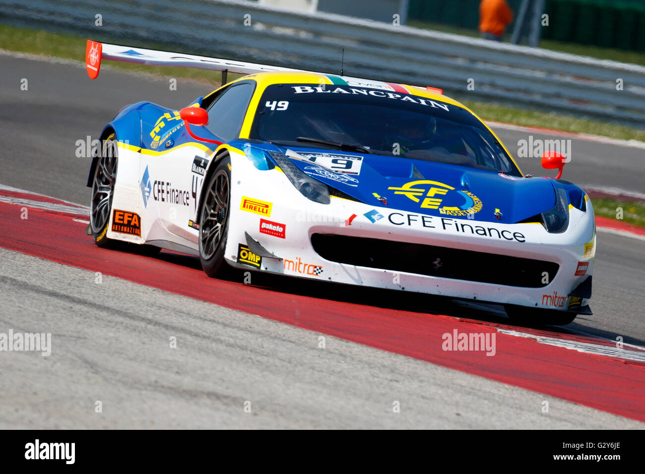 Misano Adriatico, Italy - April 10, 2016: Ferrari 458 Italia GT3 of AF ...