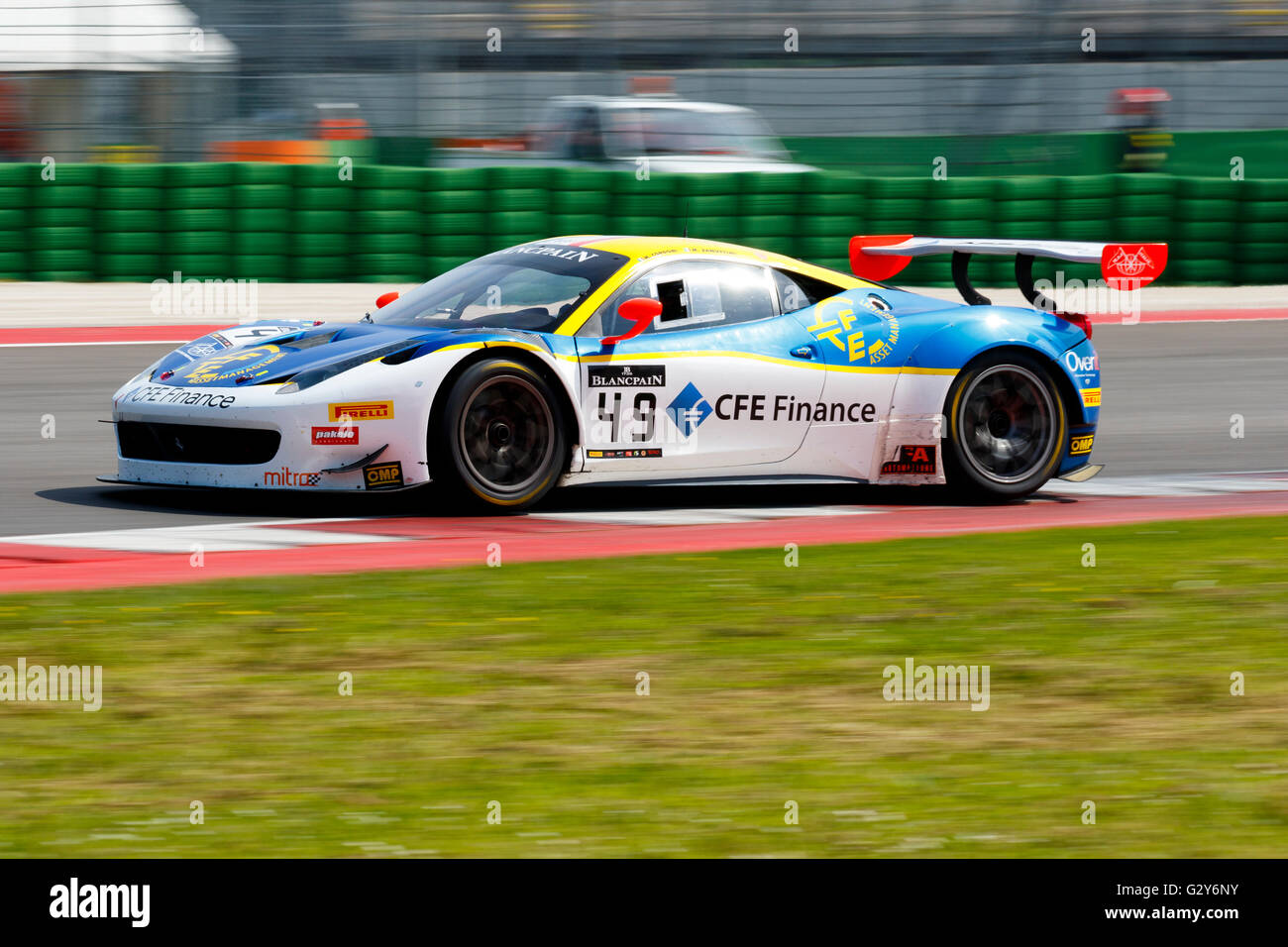 Misano Adriatico, Italy - April 10, 2016: Ferrari 458 Italia GT3 of AF ...