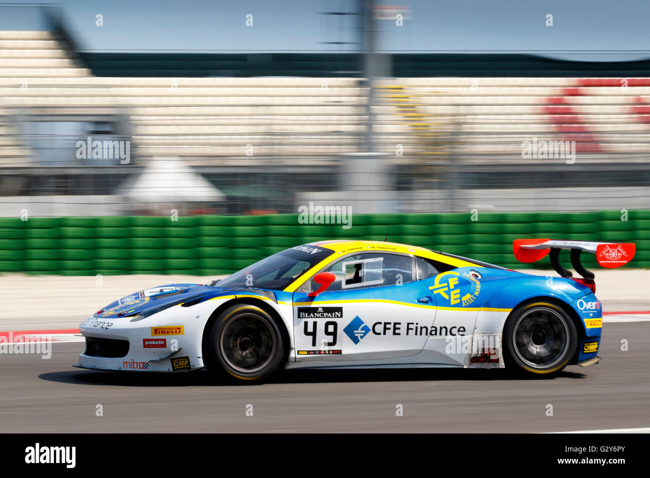 Misano Adriatico, Italy - April 10, 2016: Ferrari 458 Italia GT3 of AF ...