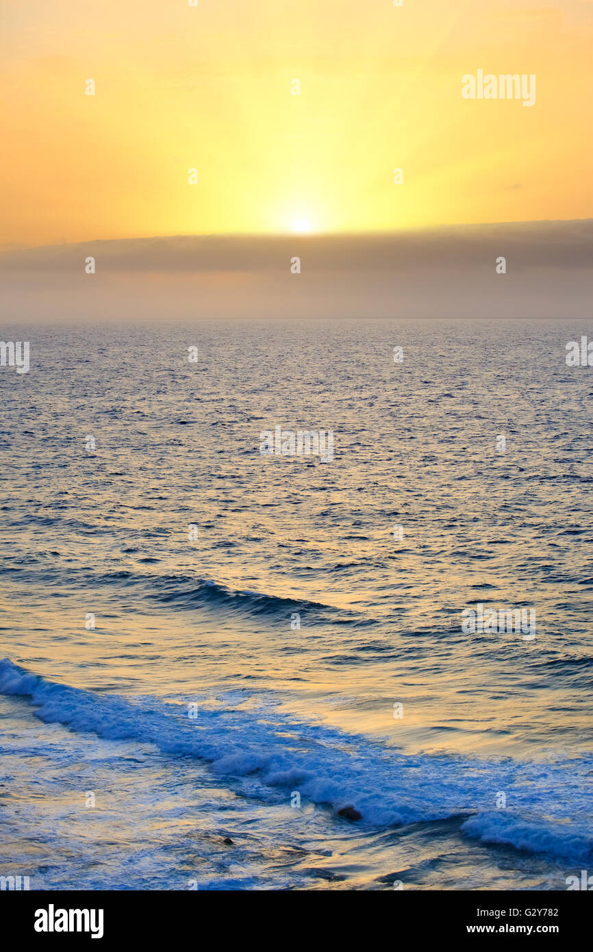 Sunrise over Atlantic ocean Stock Photo - Alamy