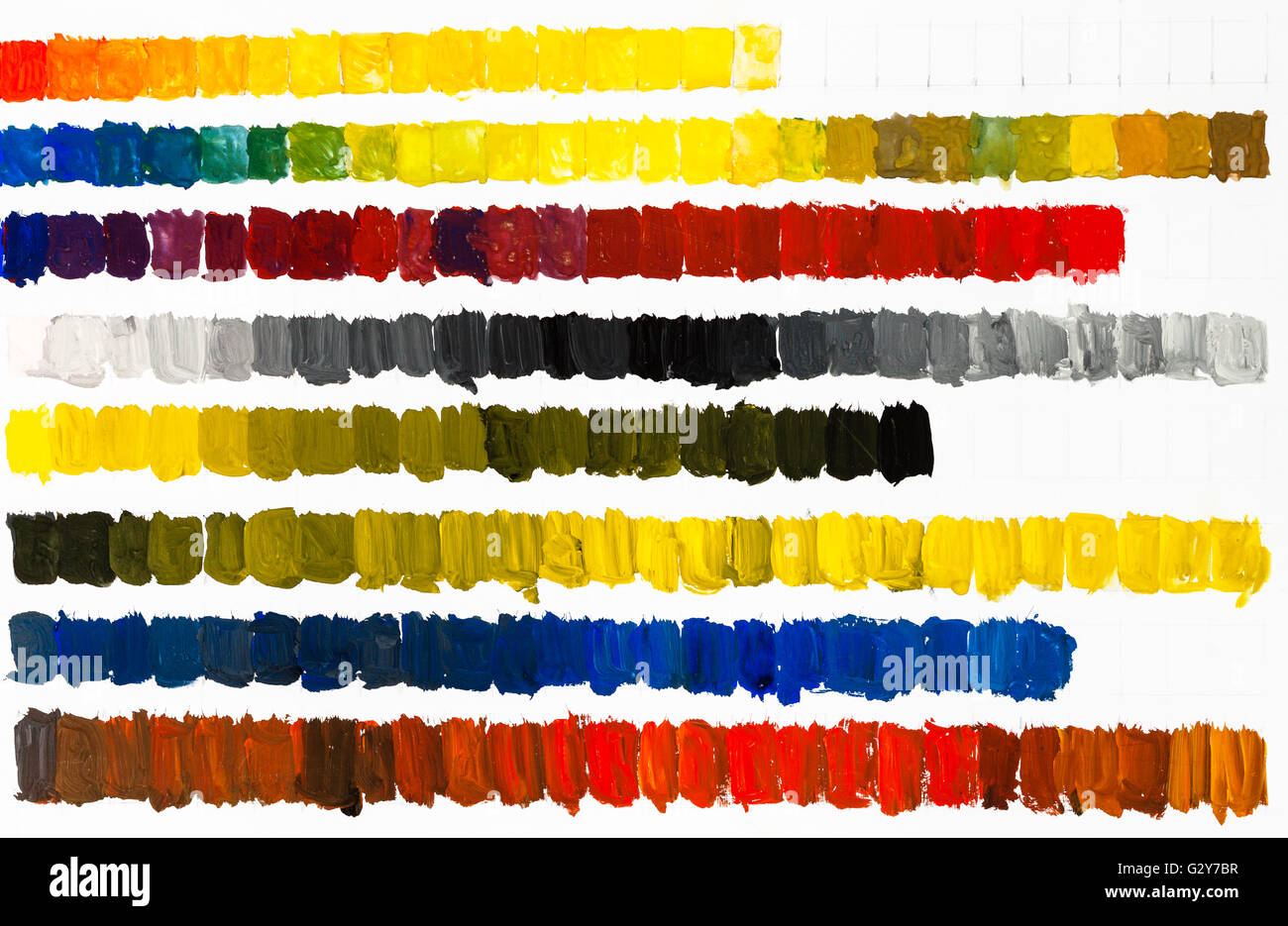 child's drawing - training drawing of line color gradients hand drawing ...