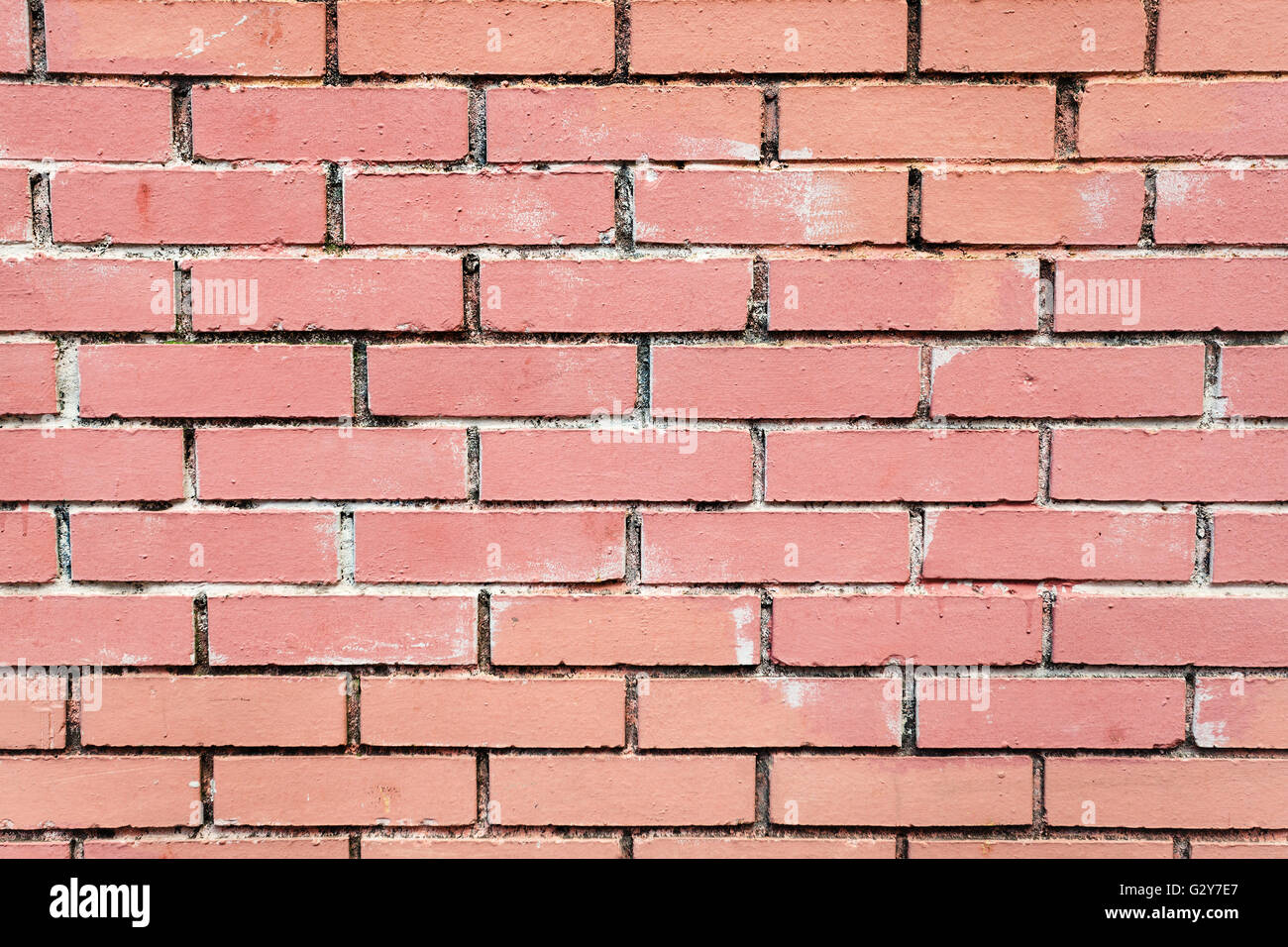 stone background - pink painted brick wall Stock Photo - Alamy