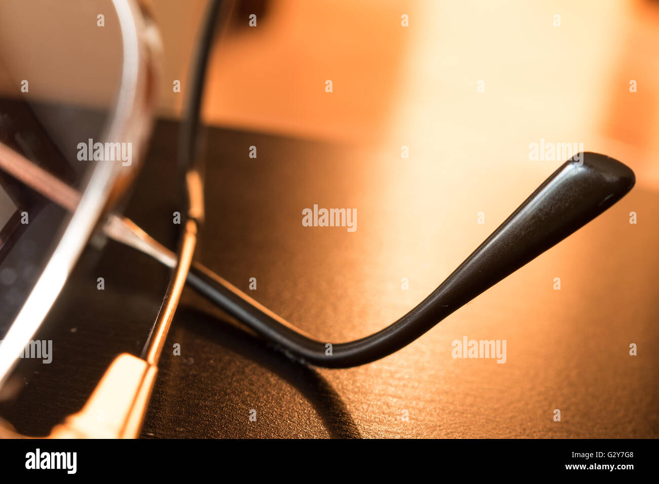 black temple of glasses Stock Photo - Alamy