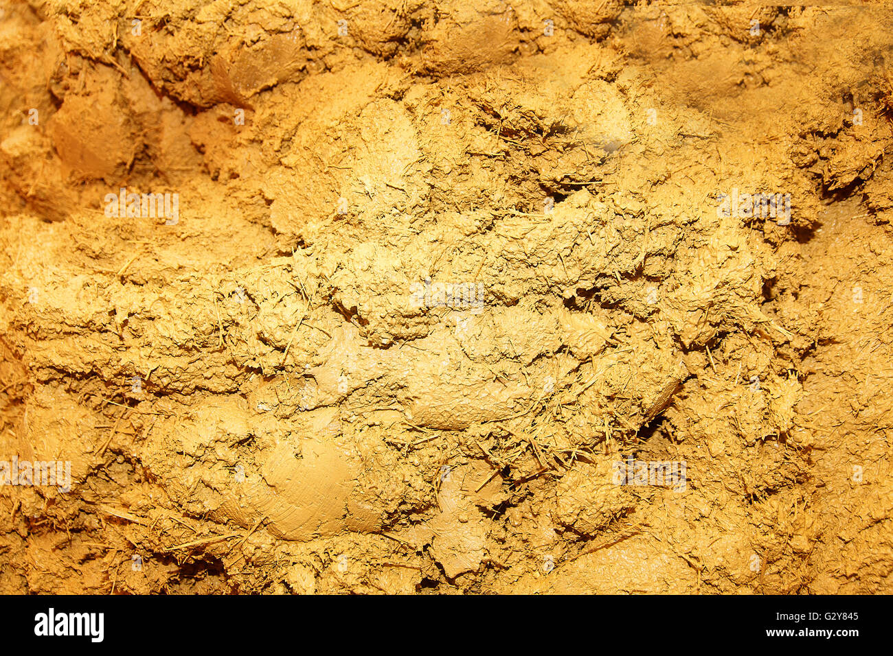Mass for natural clay plasters. The structured background Stock Photo ...