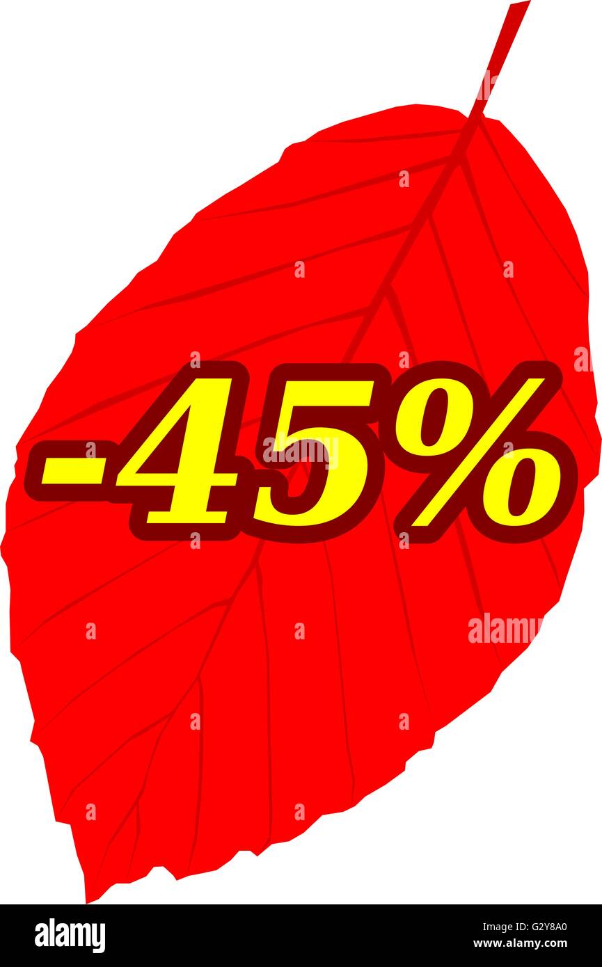 Discount label and sticker, 45% discount Stock Vector Image & Art - Alamy