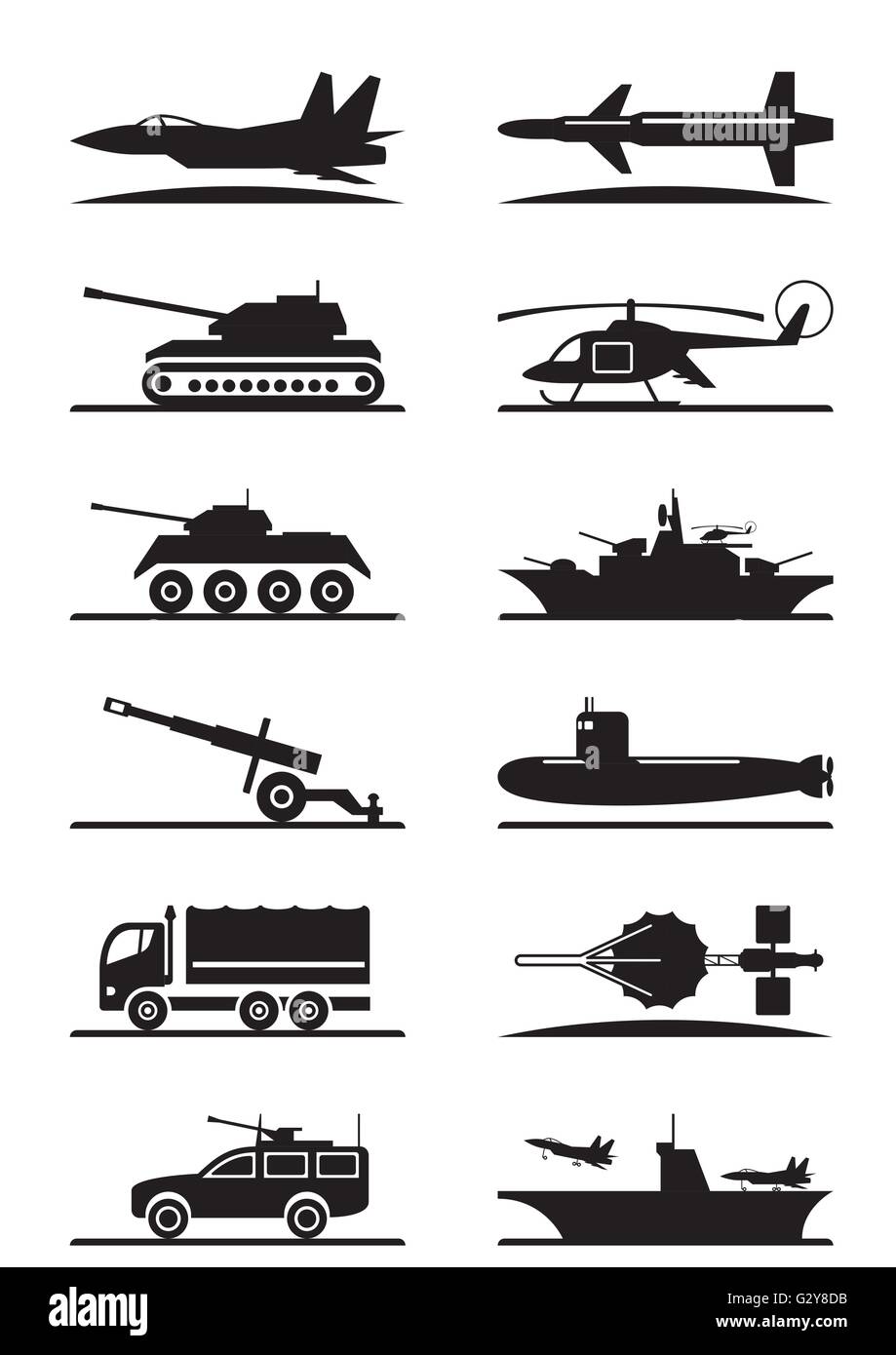 Weapon military equipment icon Stock Vector Images - Alamy