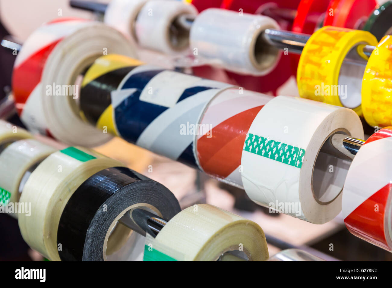 Rolls of packing scotch tapes Stock Photo - Alamy