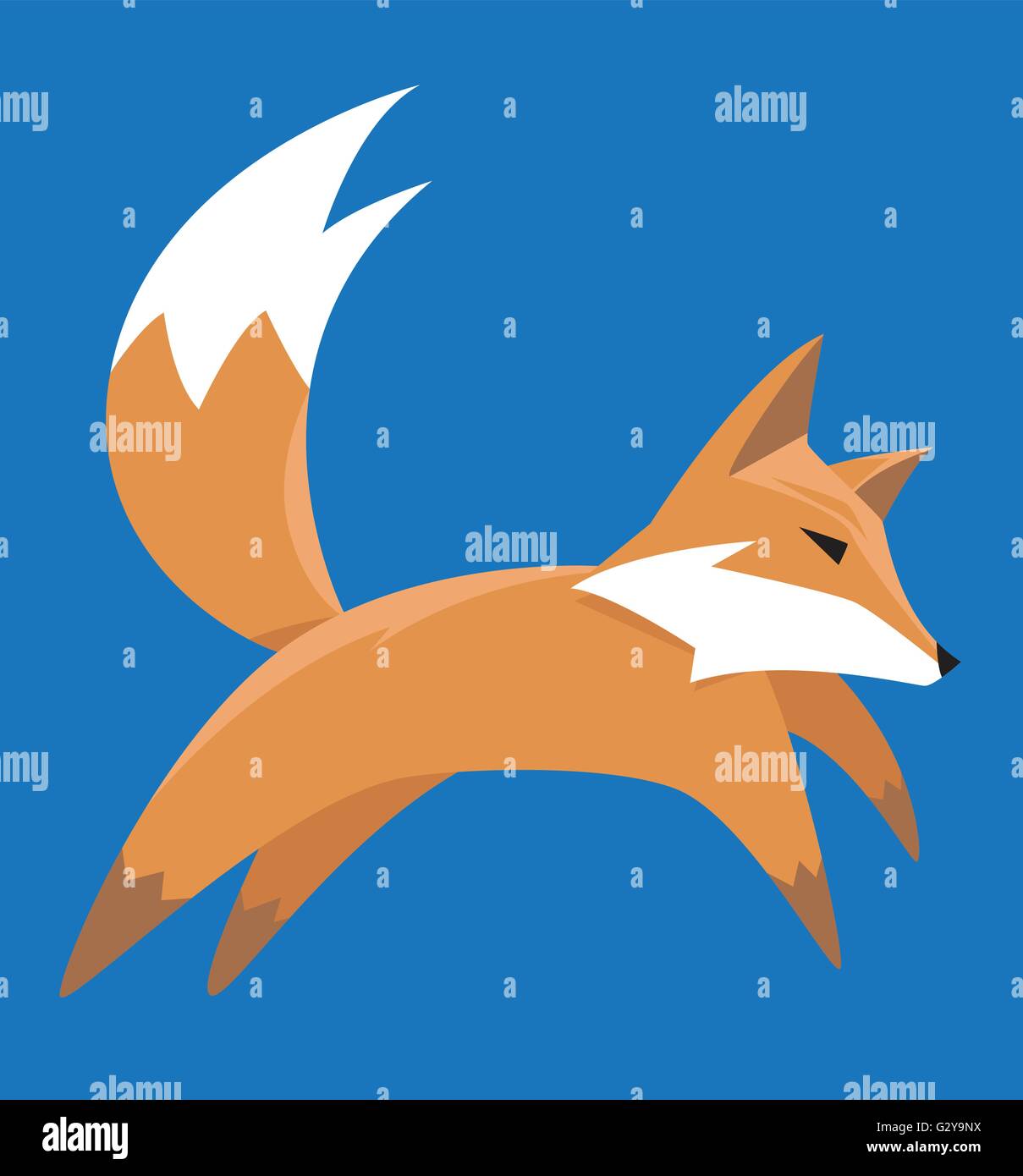 Fox jump Stock Vector Images - Alamy