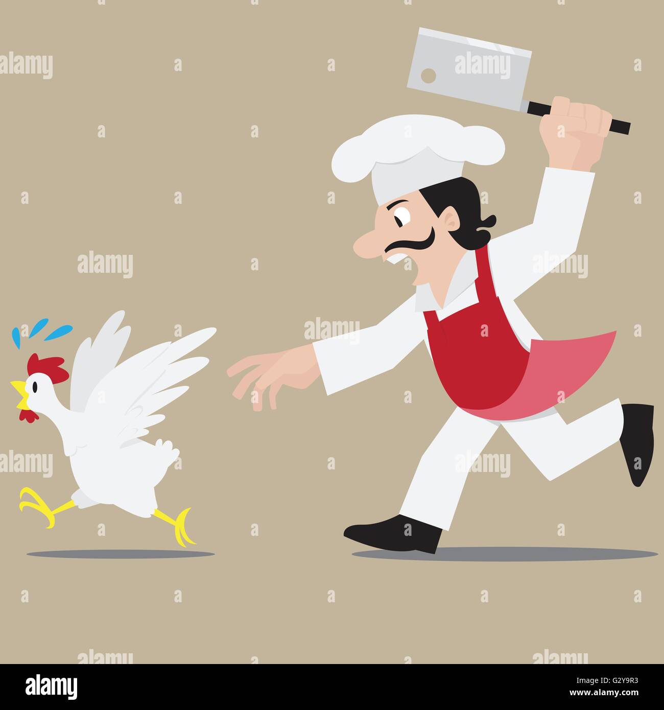 Chasing for food Stock Vector Images - Alamy