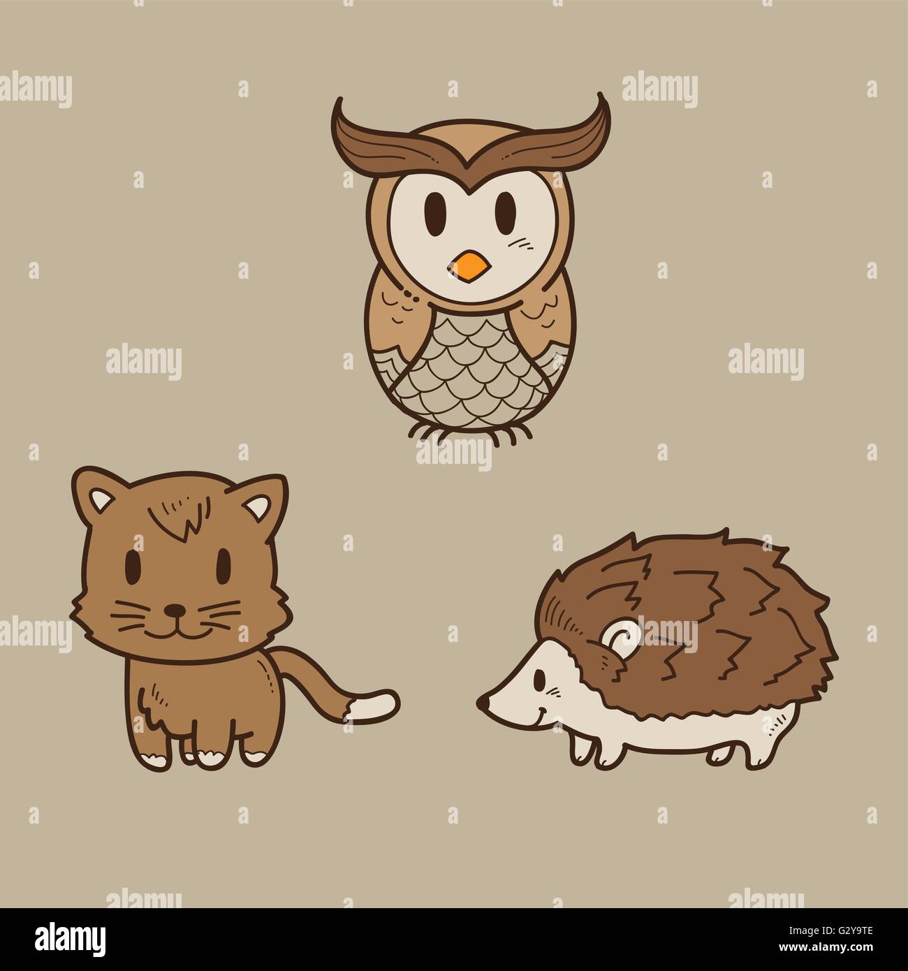 Cartoon animal hi-res stock photography and images - Alamy