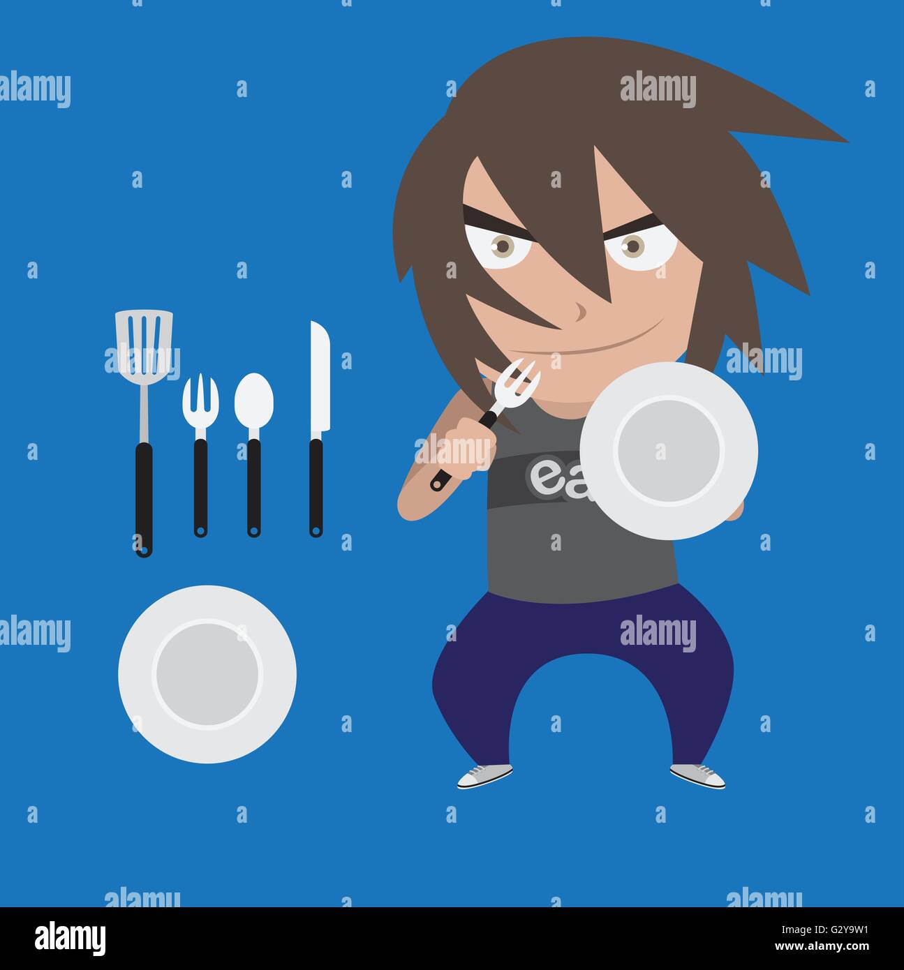 Man eater Stock Vector Images - Alamy
