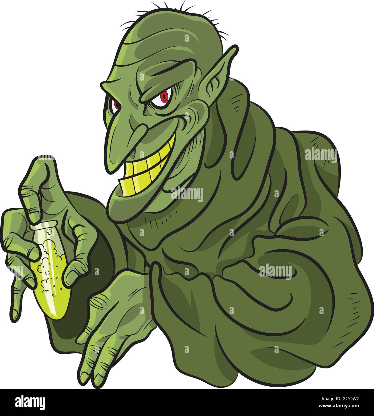 Evil scientist cartoon illustration hi-res stock photography and images ...