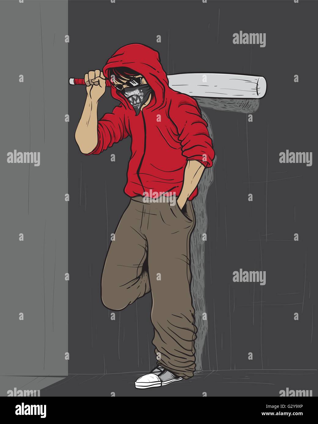 Thug hand drawn Stock Vector Image & Art - Alamy