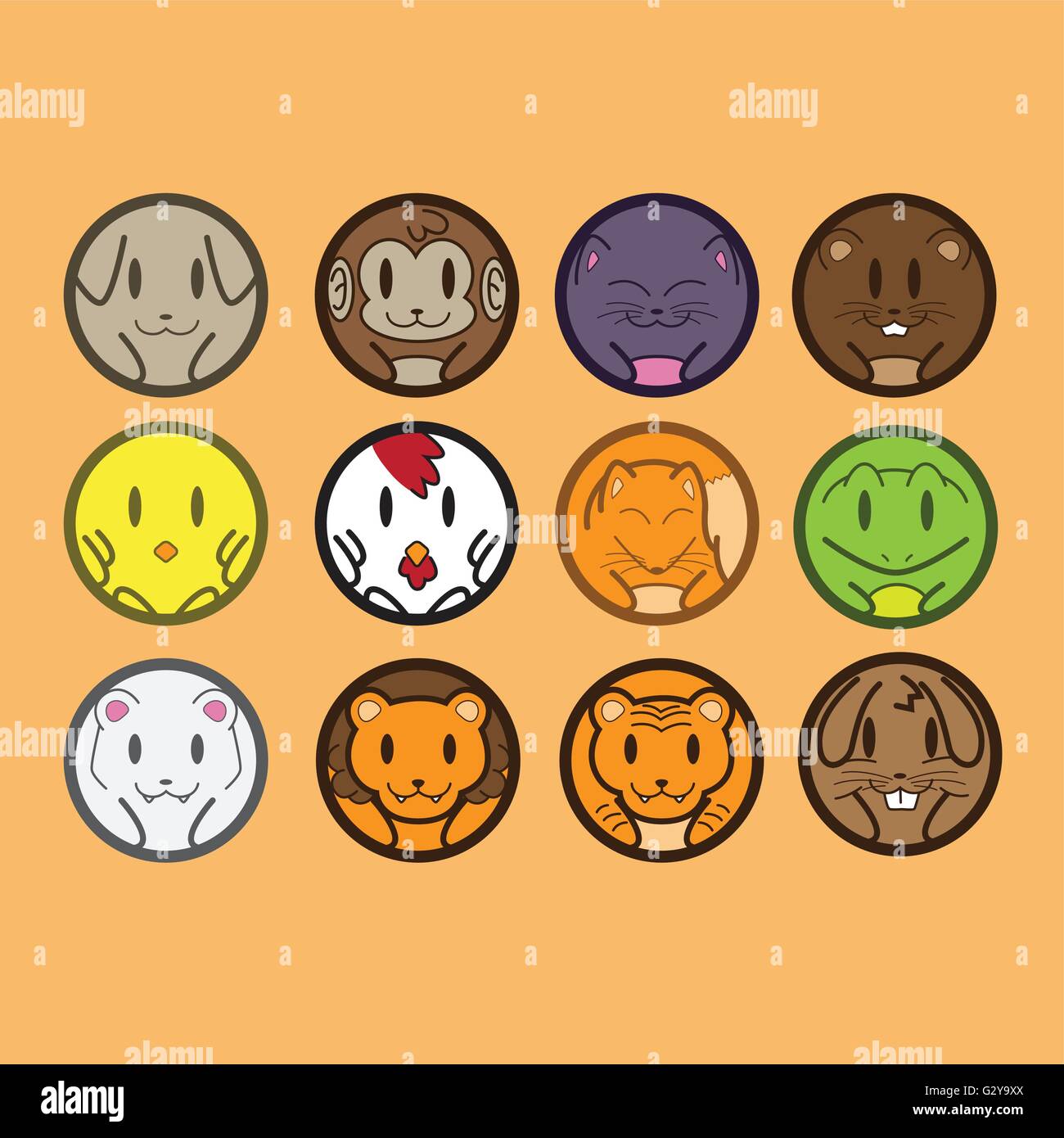 Chicken and frog Stock Vector Images - Alamy