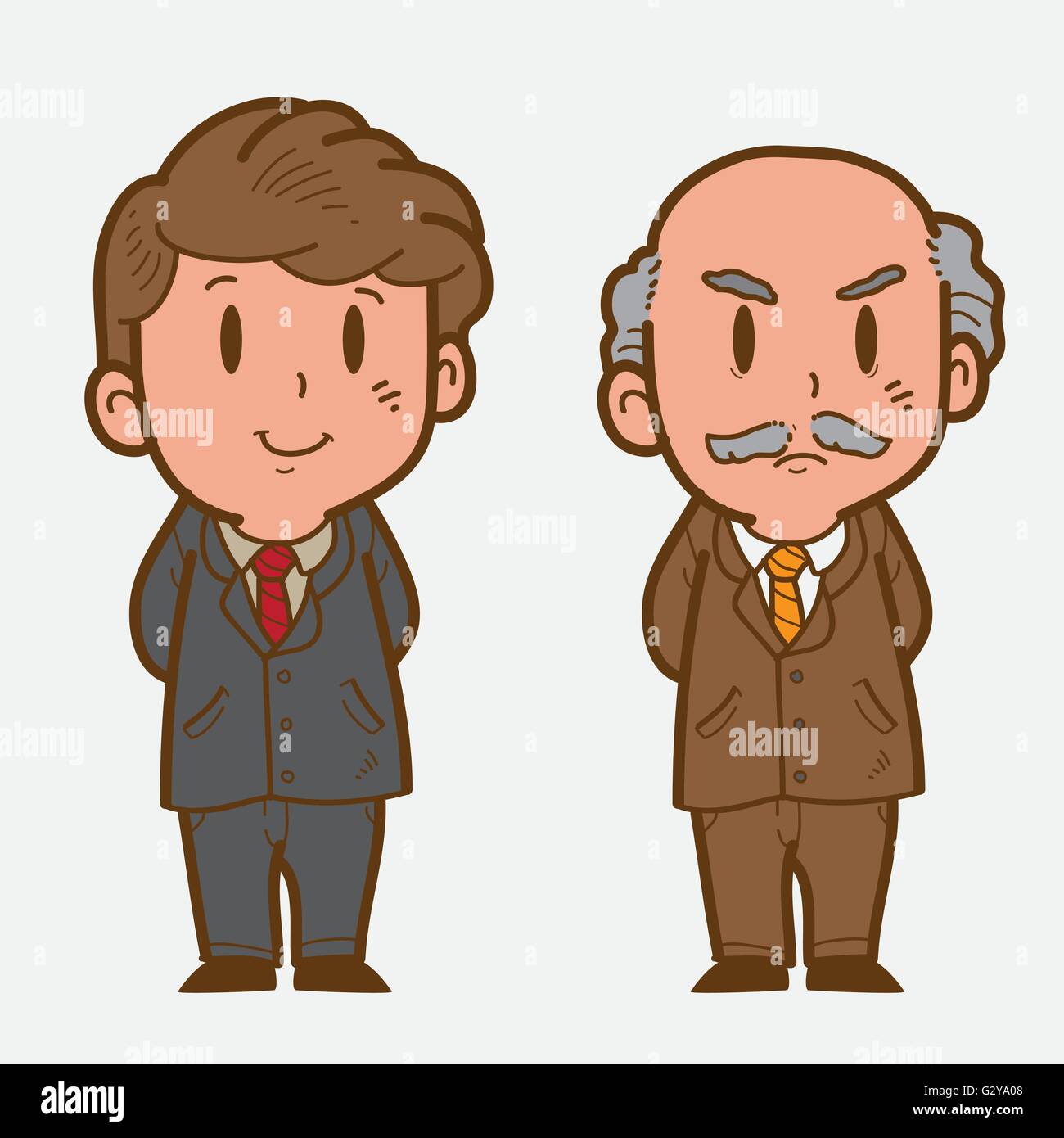 Senior man cartoon on hi-res stock photography and images - Alamy