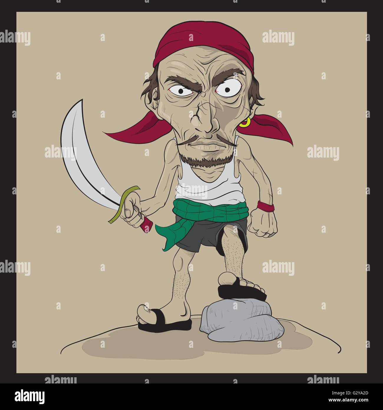 Pirate hand drawn Stock Vector Image & Art - Alamy