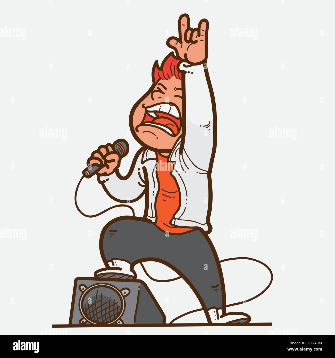 Rock Star Singer Stock Vector Image & Art - Alamy