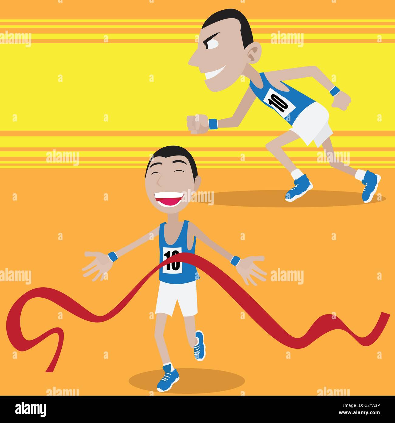 Olympic runner finish hi-res stock photography and images - Alamy