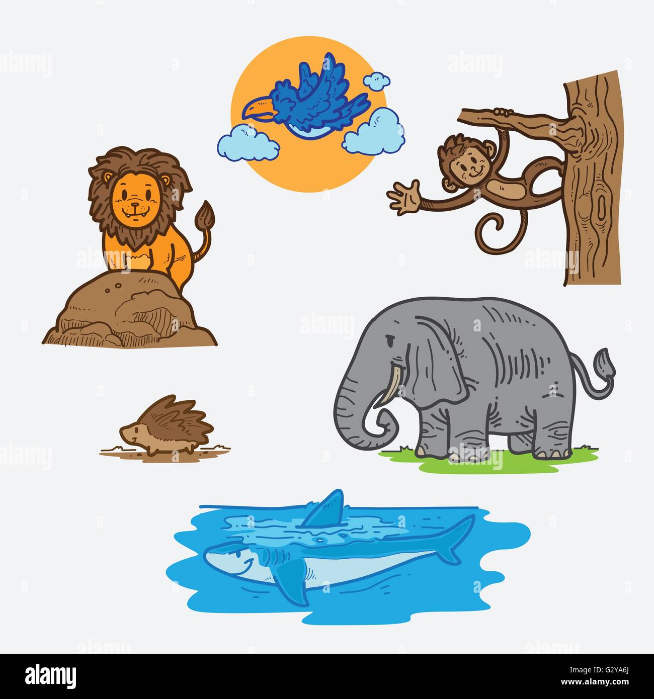 Animal in wild life Stock Vector Images - Alamy