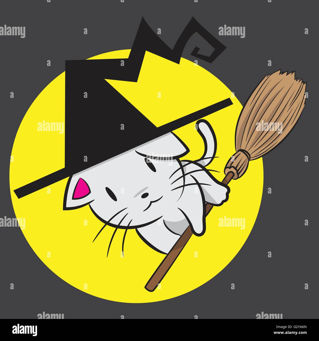 Wizard cat cartoon Stock Vector Images - Alamy