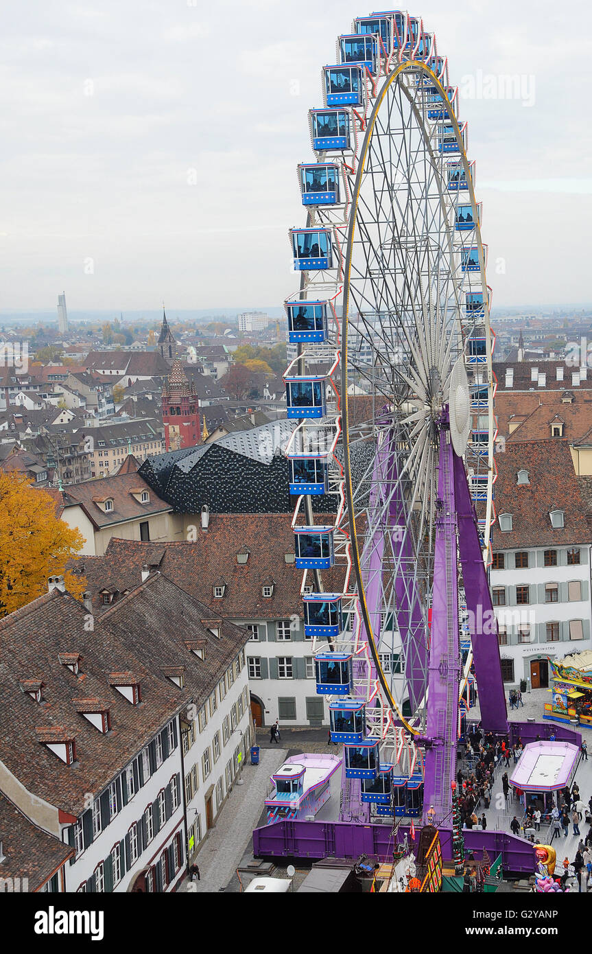 Basel Herbstmesse Ferris Wheel Stock Photo - Alamy