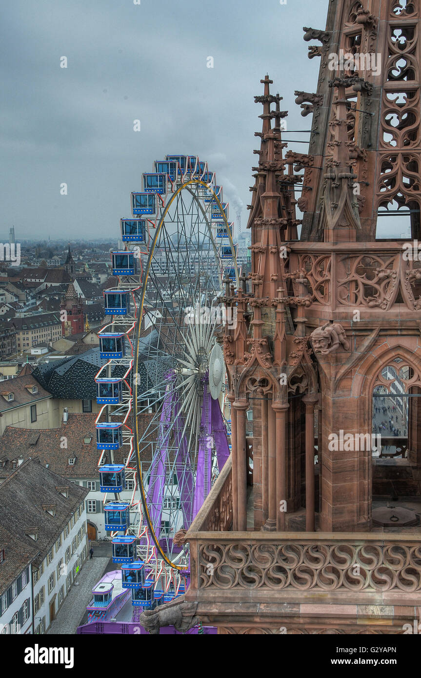 Basel Herbstmesse Ferris Wheel Stock Photo - Alamy