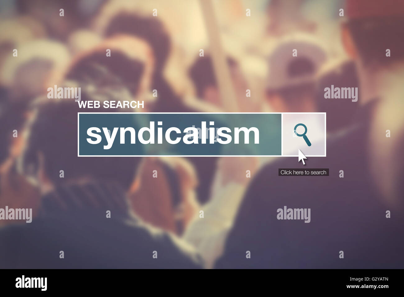 Web search bar glossary term - syndicalism definition in internet ...